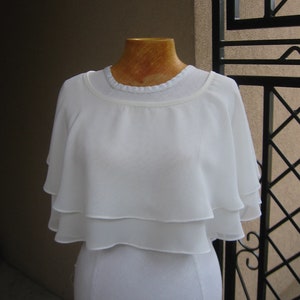 Bridal Cape, Ivory Bridal Capelet, White Wedding Cape, Dress Cover Up ...