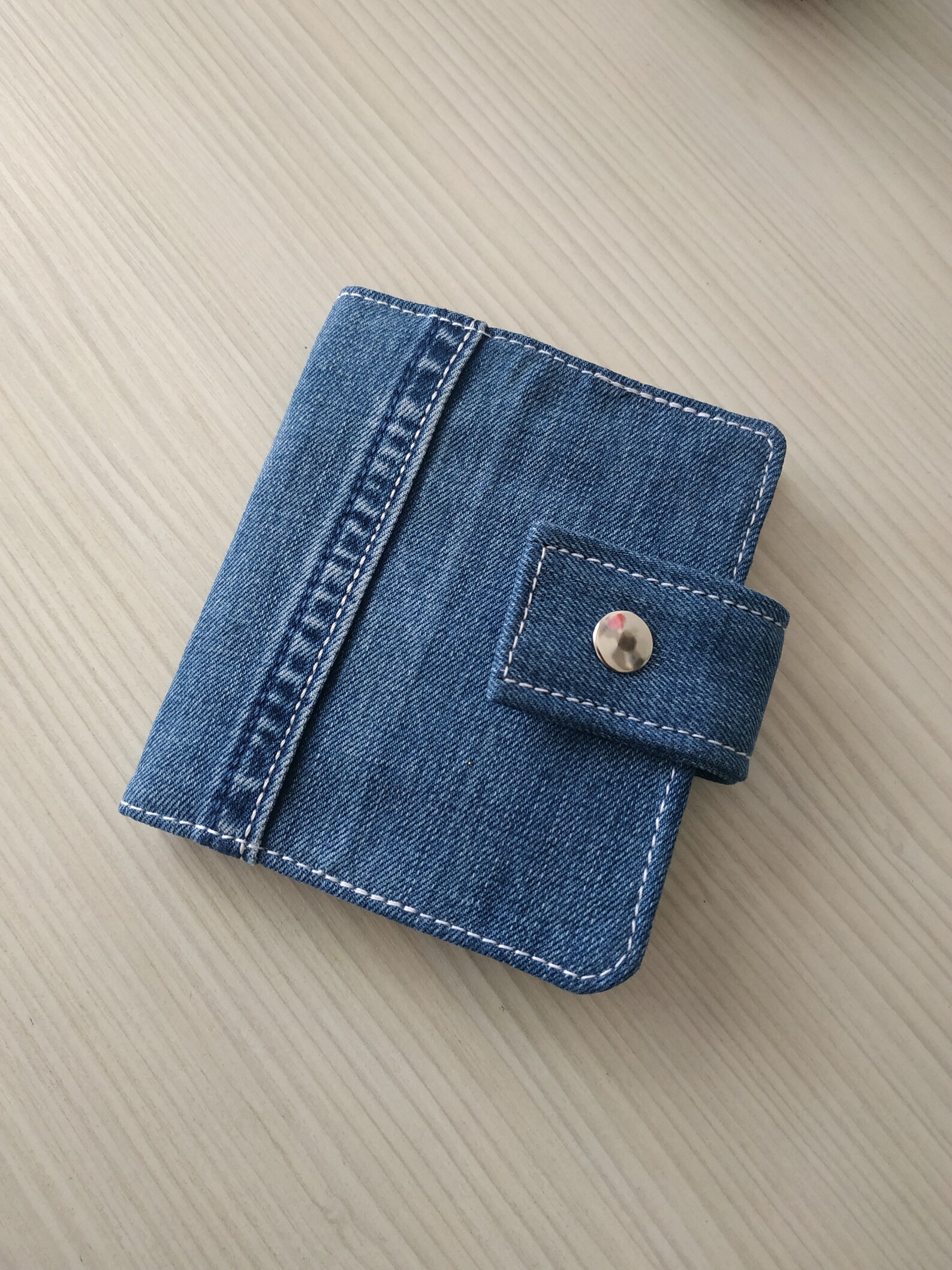 Small Wallet Bi Fold Wallet Denim Wallet Wallet for Women - Etsy