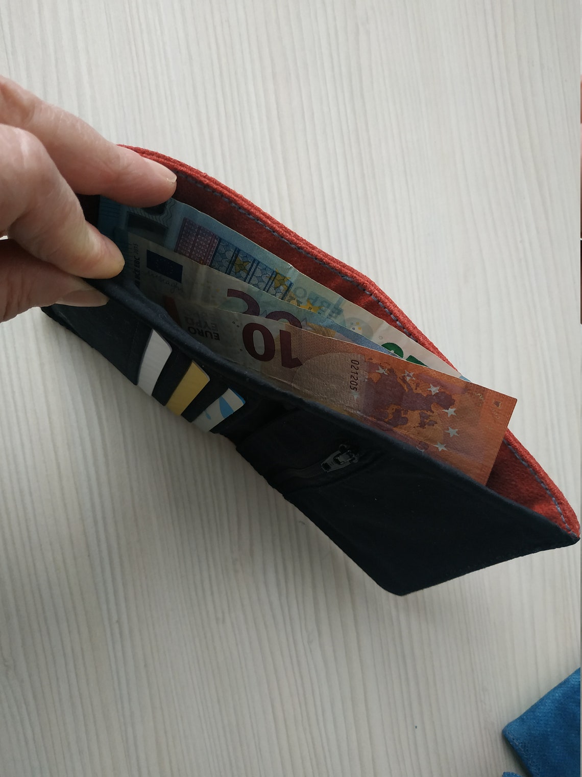 Men's Wallet Slim Bifold Wallet Men Waxed Canvas Wallet - Etsy