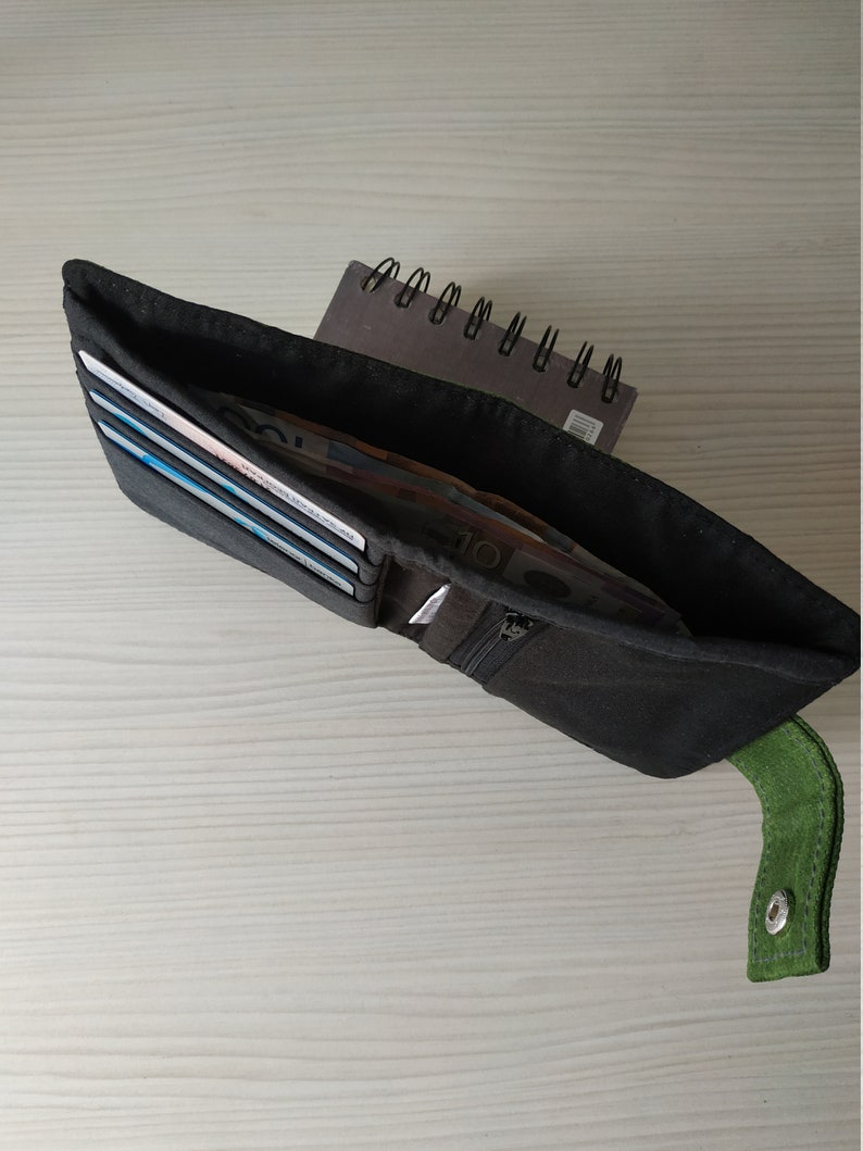 Small wallet Waxed canvas wallet Wallet for women Wallet | Etsy