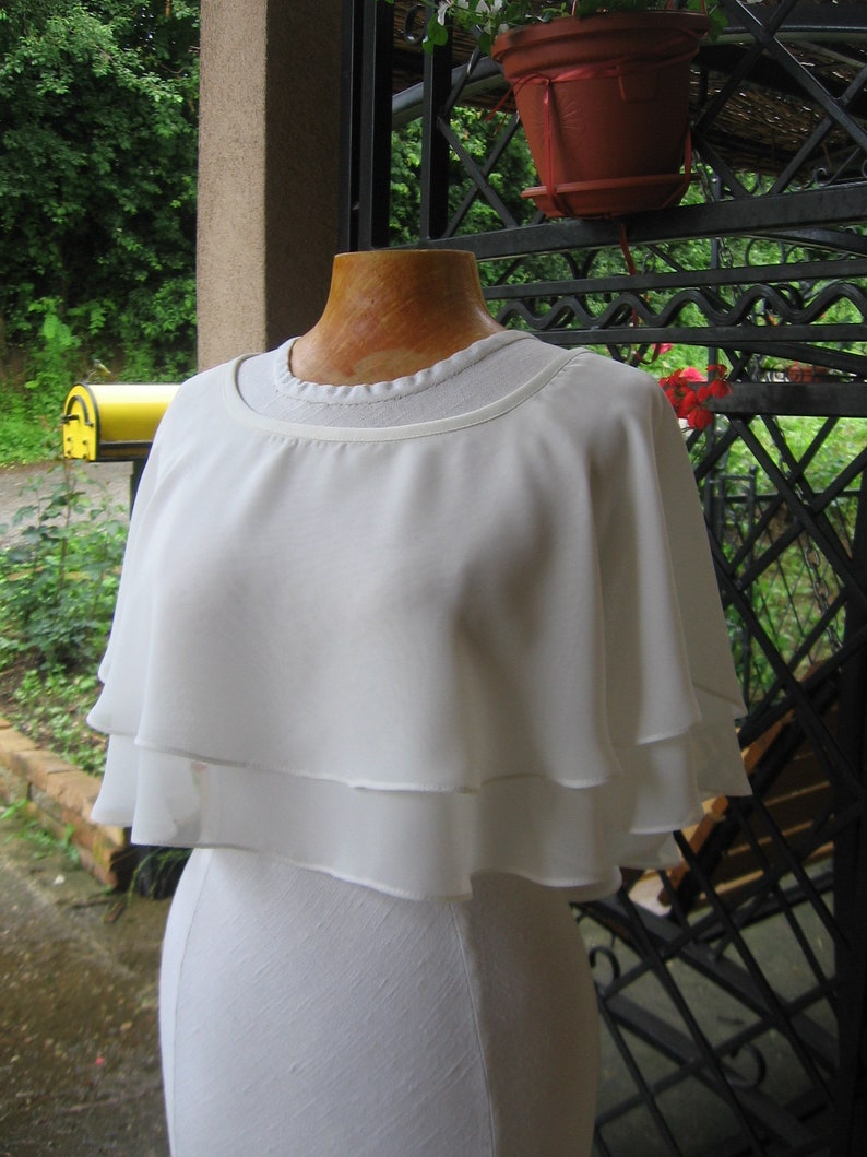 Bridal Cape Ivory Bridal Capelet White Wedding Cape Dress - Etsy