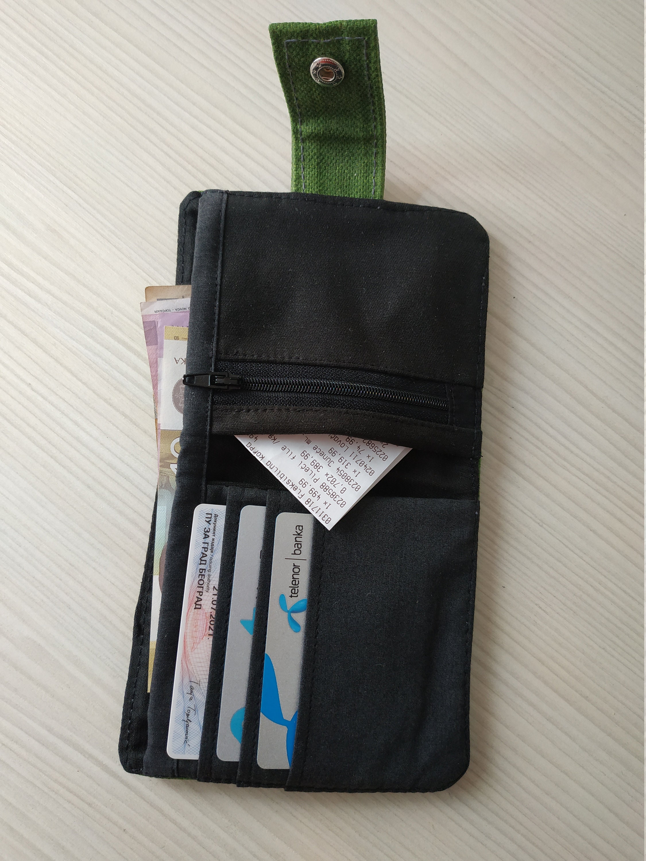 Small wallet Waxed canvas wallet Wallet for women Wallet | Etsy