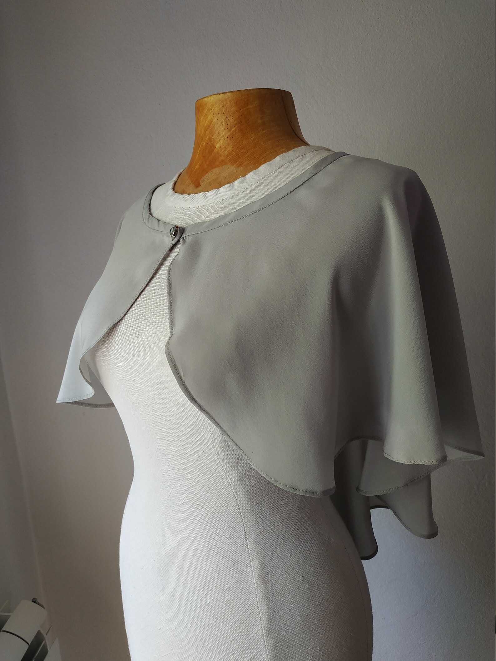 Wedding Cape Bridal Cape Gray Bridal Capelet Capelet - Etsy