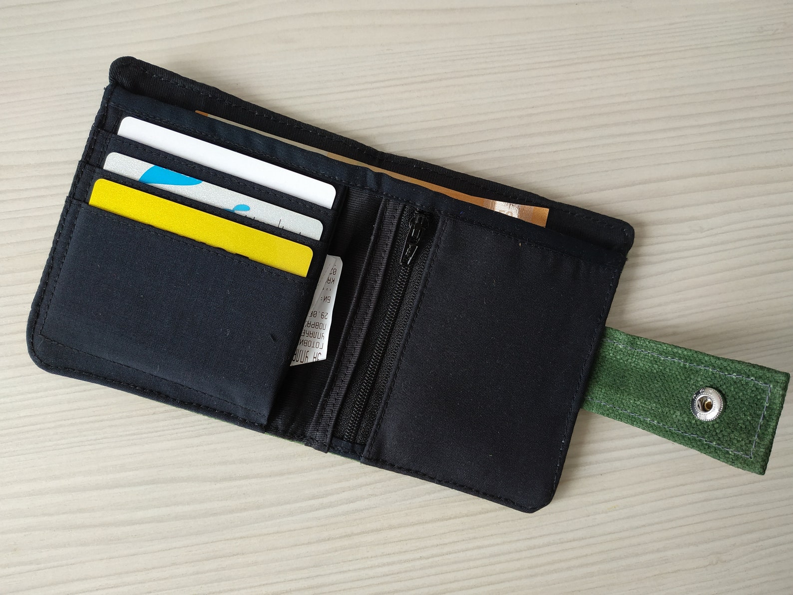 Small Wallet Waxed Canvas Wallet Wallet for Women Wallet - Etsy