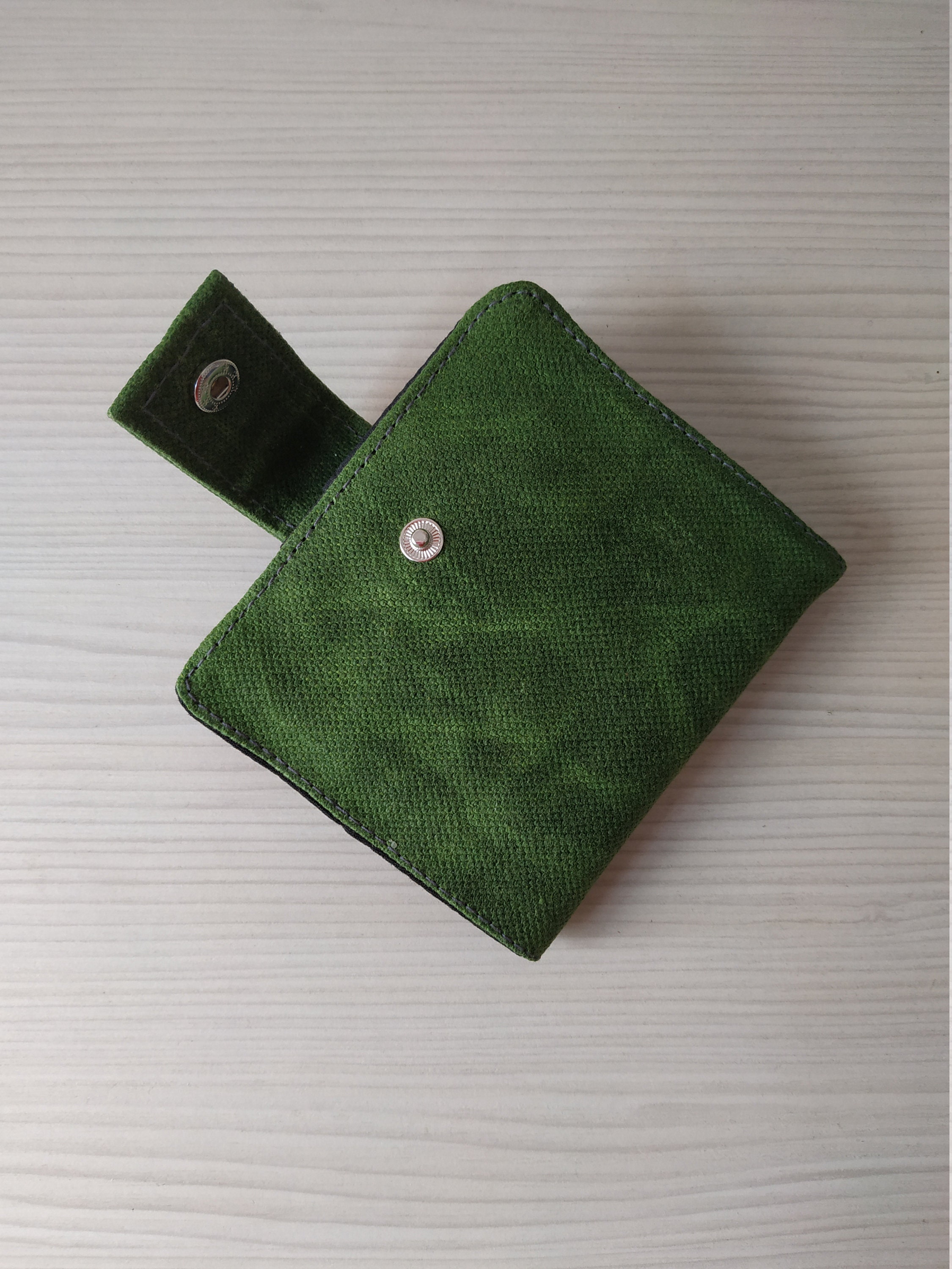 Small wallet Waxed canvas wallet Wallet for women Wallet | Etsy