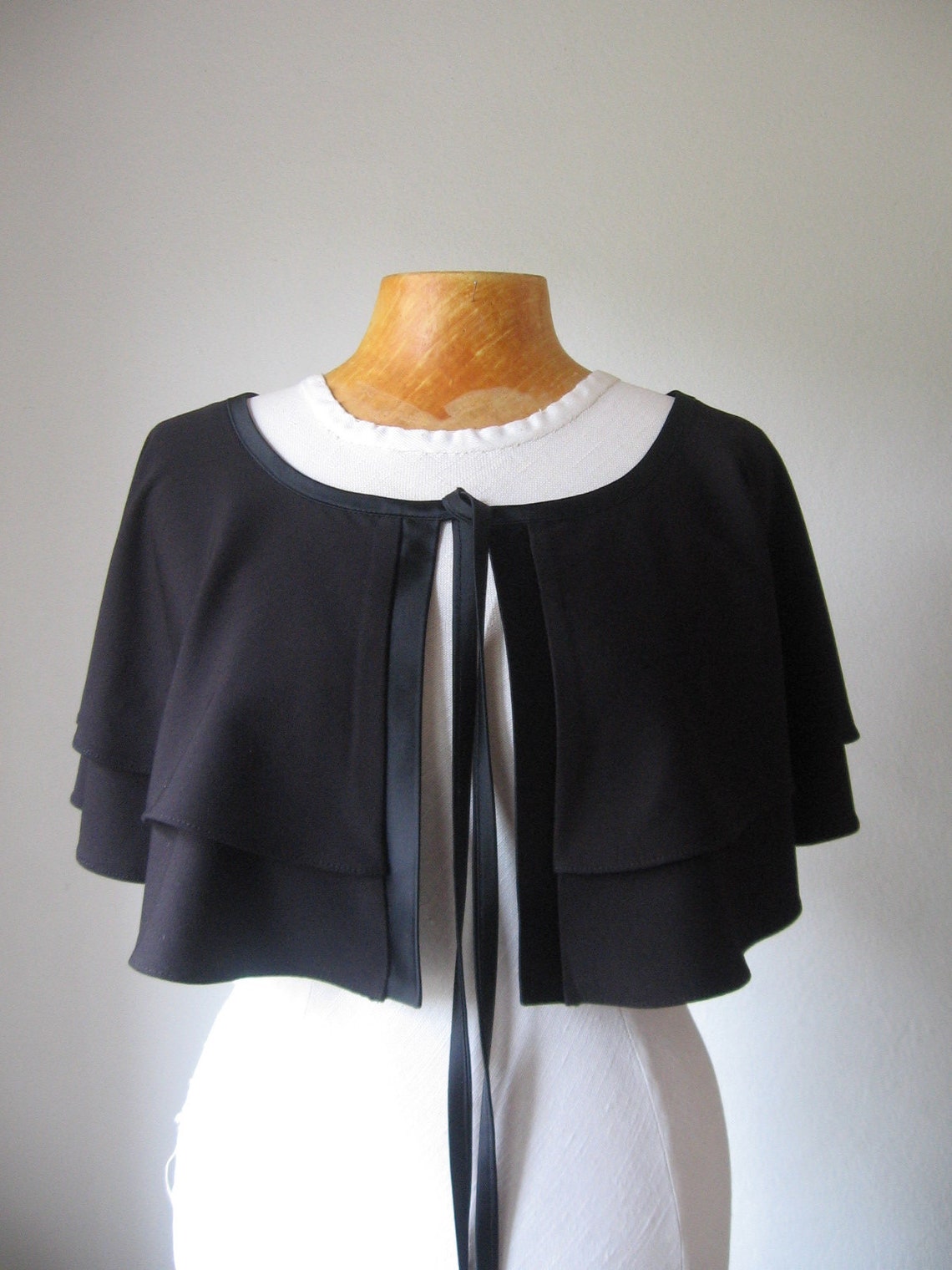 Black Cape Black Wedding Wrap Black Bridal Cape Black - Etsy