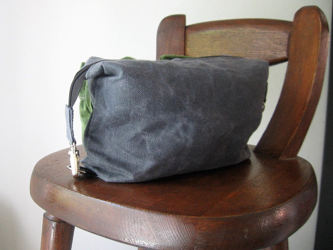 Waxed Canvas Dopp Kit Canvas Toiletry Bag Mens Toiletry Bag | Etsy