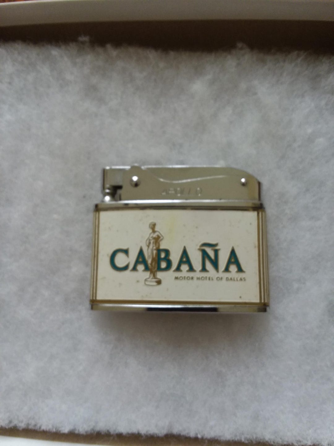 Vintage 1960's Apollo Cigarette Lighter Dallas Texas CABANA Motor Hotel ...