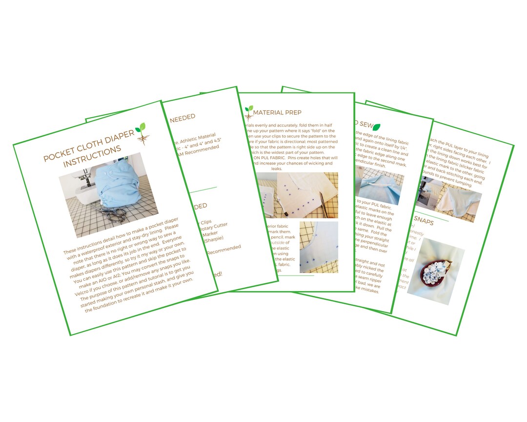 Sew Your Own Starter Stash! Complete DIY Kit for 3 Cloth Diapers - Etsy
