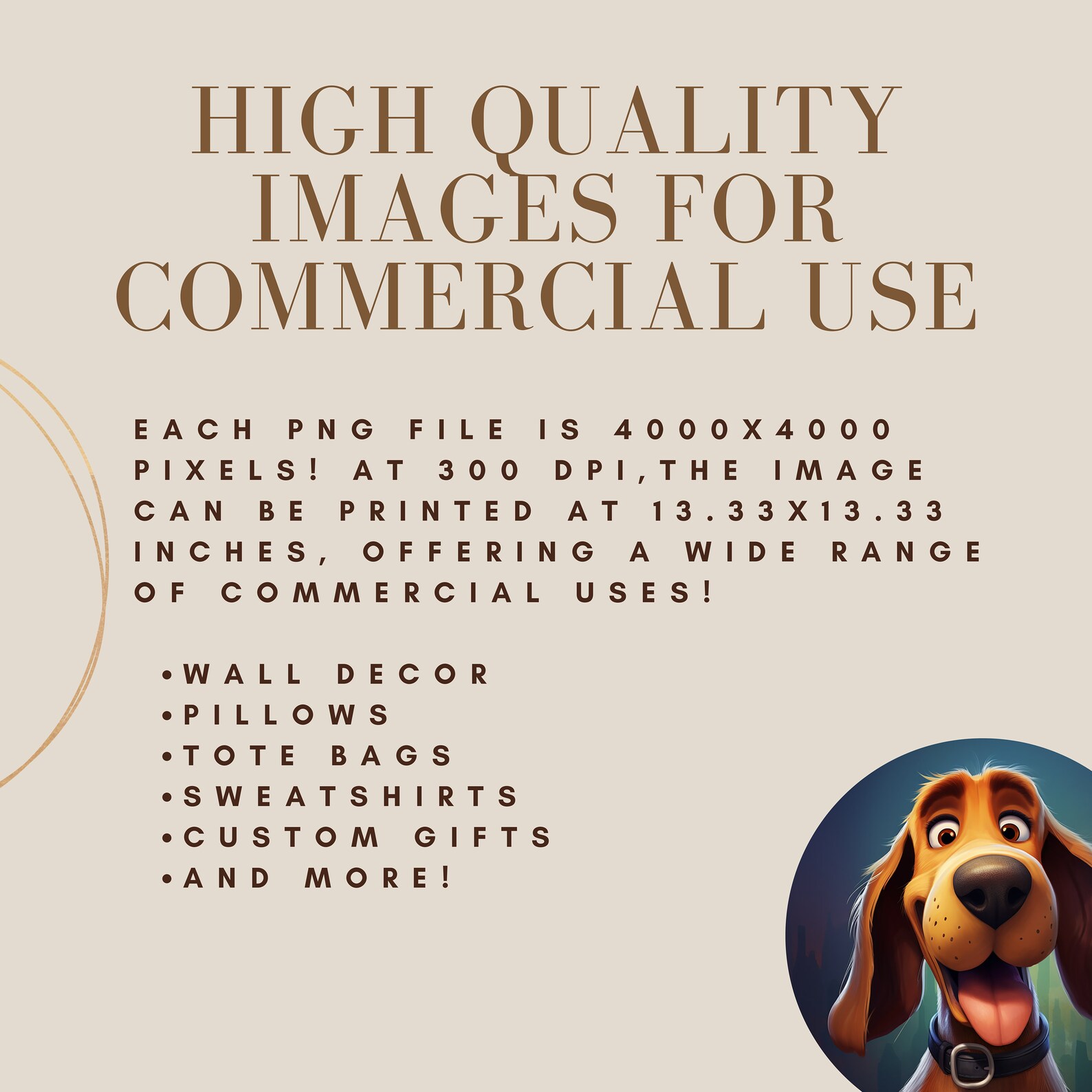 46 PNG Dog Designs, Huggable Hounds Bundle, 13 Breeds, Commercial Use ...