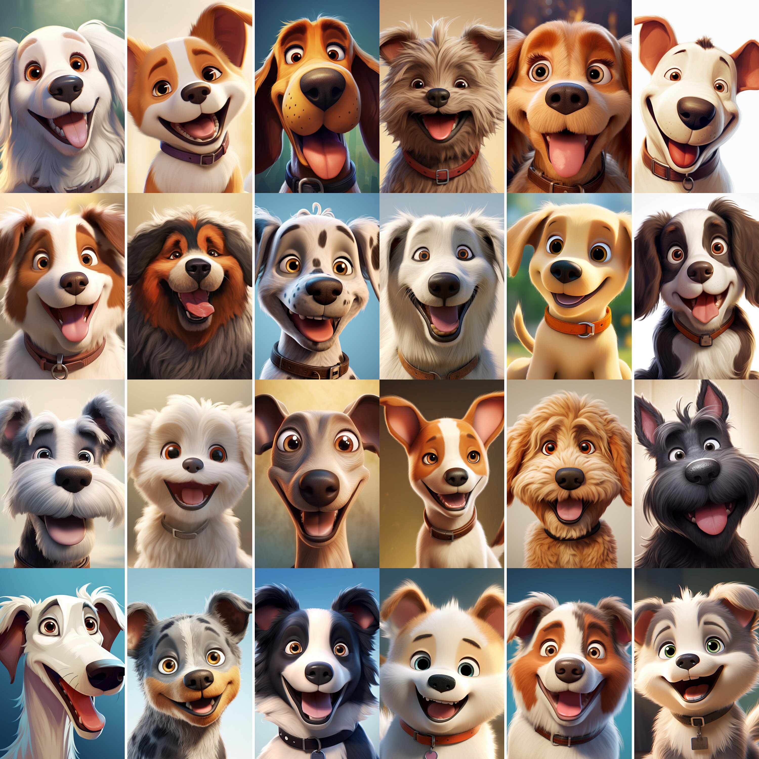 360+ Premium Dog Design PNG Bundle, 100+ Dog Breeds, Commercial Use ...