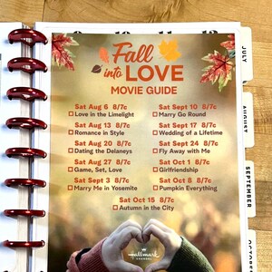 DASHBOARD Hallmark Fall in Love Movie Guide 2022 for Use W ...