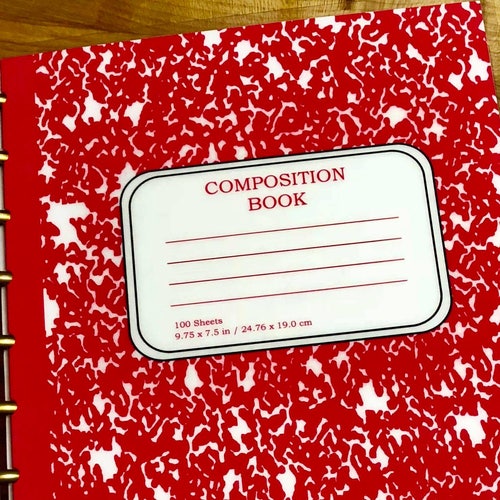 Front and Back Cover Set Composition Book for Use With Classic - Etsy