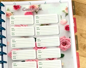 A5 Address Book Insert TN - Etsy