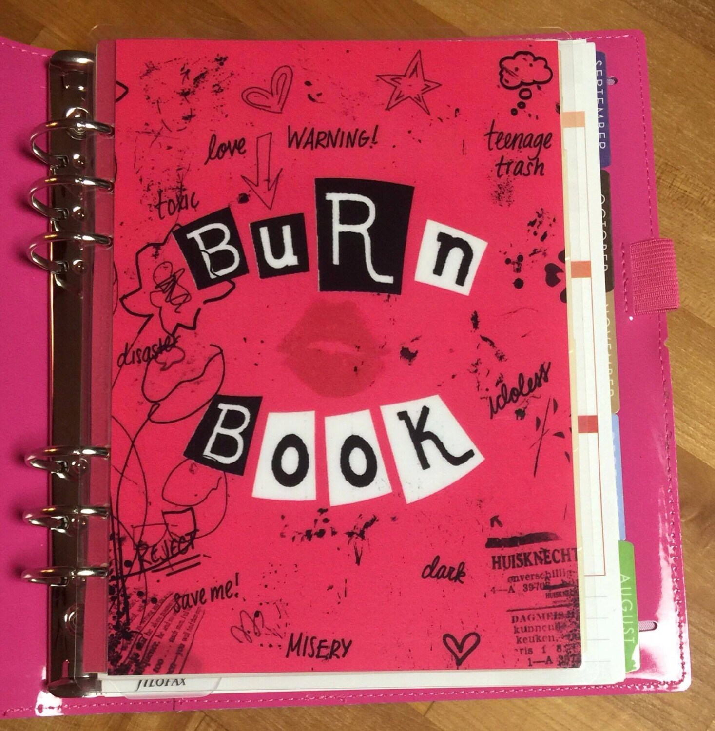 Front and Back Cover Set Mean Girls Inspired burn Book for - Etsy Canada