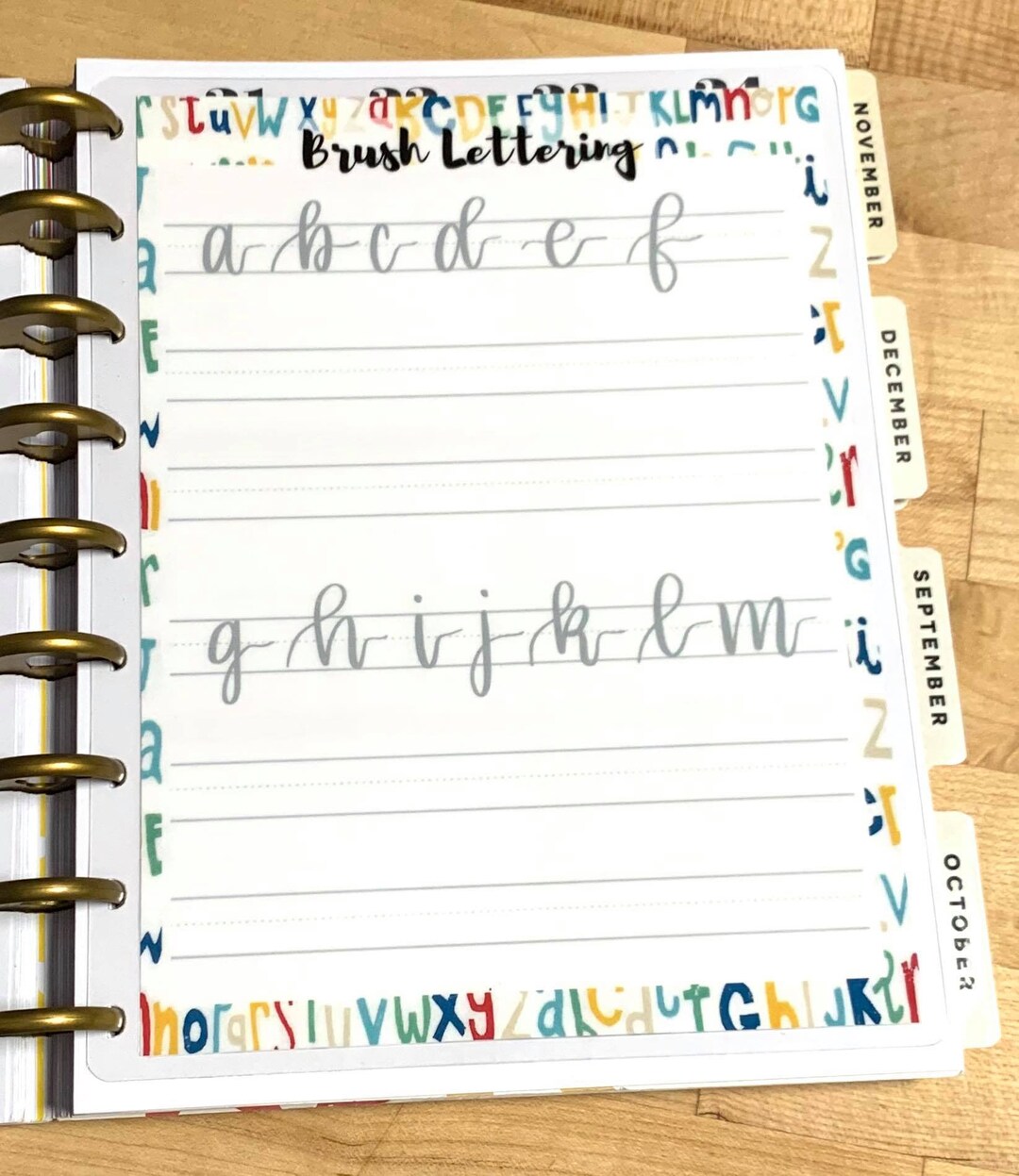 DASHBOARD Brush Lettering Handwriting Practice for Use With - Etsy