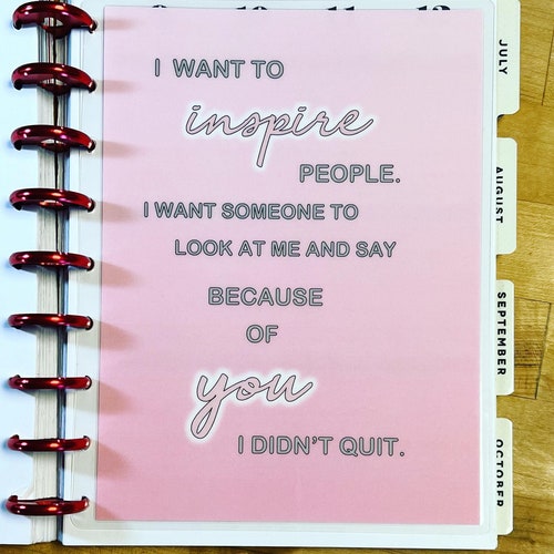 DASHBOARD inspiration Quote for Use With Classic Happy - Etsy