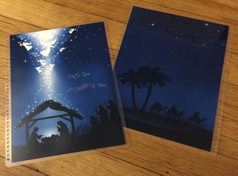 Front and Back Cover Set Nativity Christmas for Use With - Etsy