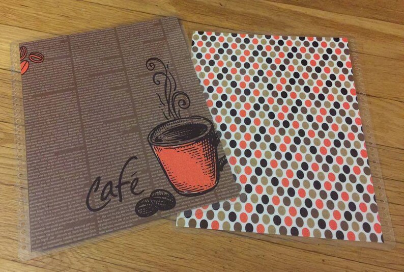 Front and Back Cover Set CAFE COLLECTION Coffee for Use With - Etsy