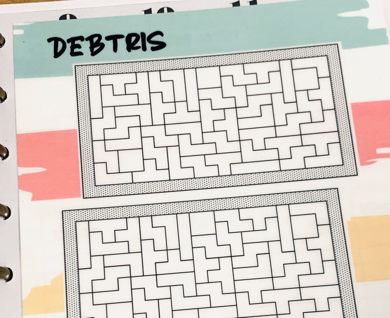 DASHBOARD Debtris Money Saving 'out of Debt' Tracker | Etsy