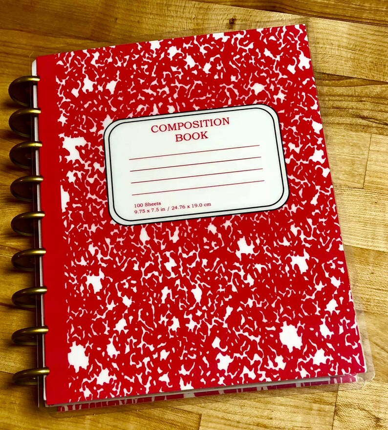 Front and Back Cover Set Pink Composition Book for Use With | Etsy