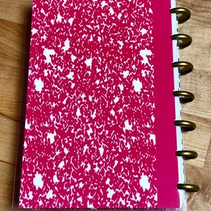 Front and Back Cover Set Pink Composition Book for Use With the MINI ...