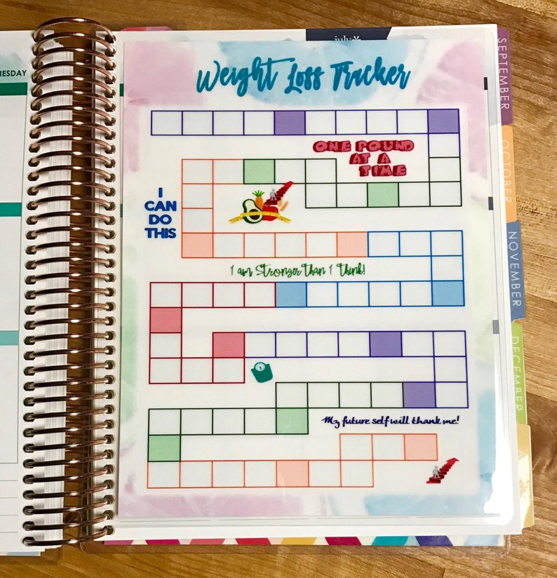 DASHBOARD Weight Loss Tracker Diet Exercise 4 Use With Happy - Etsy