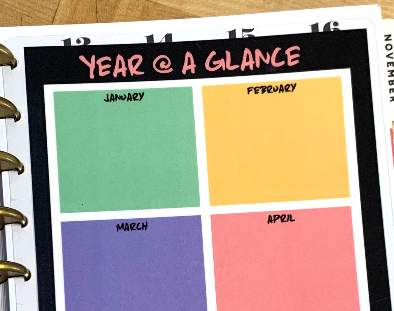 DASHBOARD Year at a Glance Important Dates for Use With | Etsy