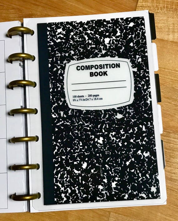 DASHBOARD Composition Book for Use With the MINI Happy Planner | Etsy