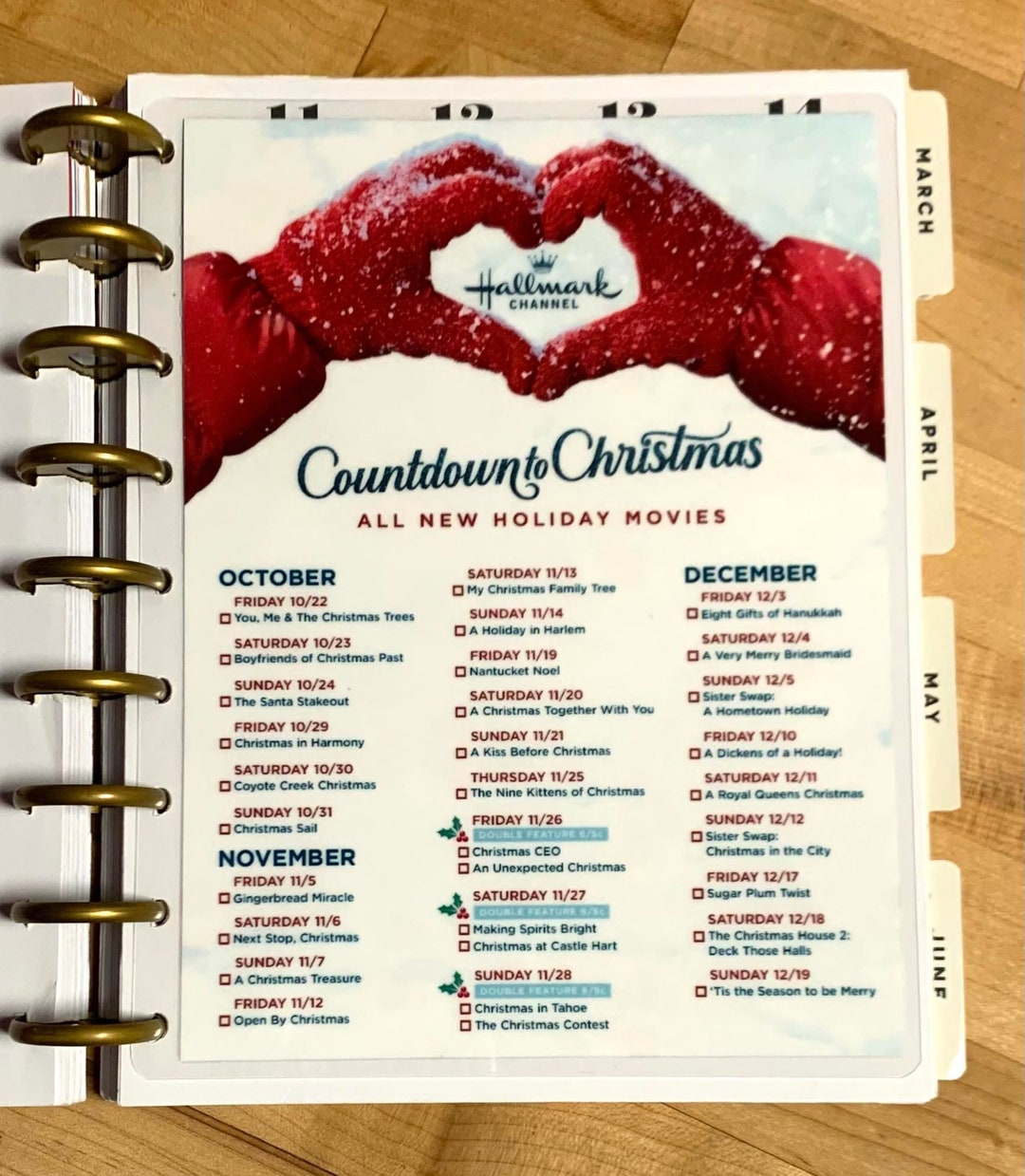 DASHBOARD Hallmark Countdown to Christmas Movie List 2021 4 Use W ...