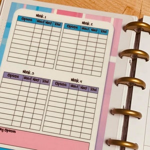 DASHBOARD Monthly Budget Finance Spending Tracker for Use With MINI ...