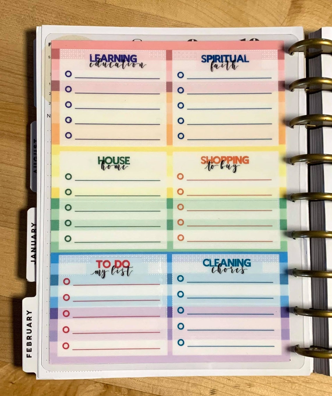 DASHBOARD Lifestyle Boxes for use with Classic Happy Planner | Etsy