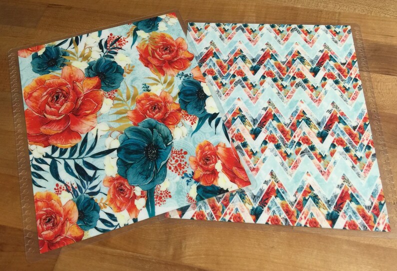 Front and Back Cover Set Burnt Orange Roses for Use With Erin - Etsy