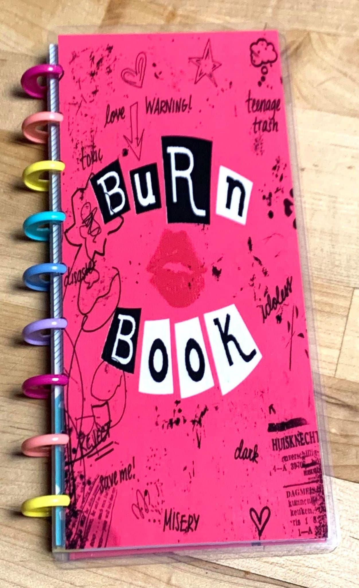 Calendars & Planners Front and Back Cover Set Mean Girls Inspired *Burn ...