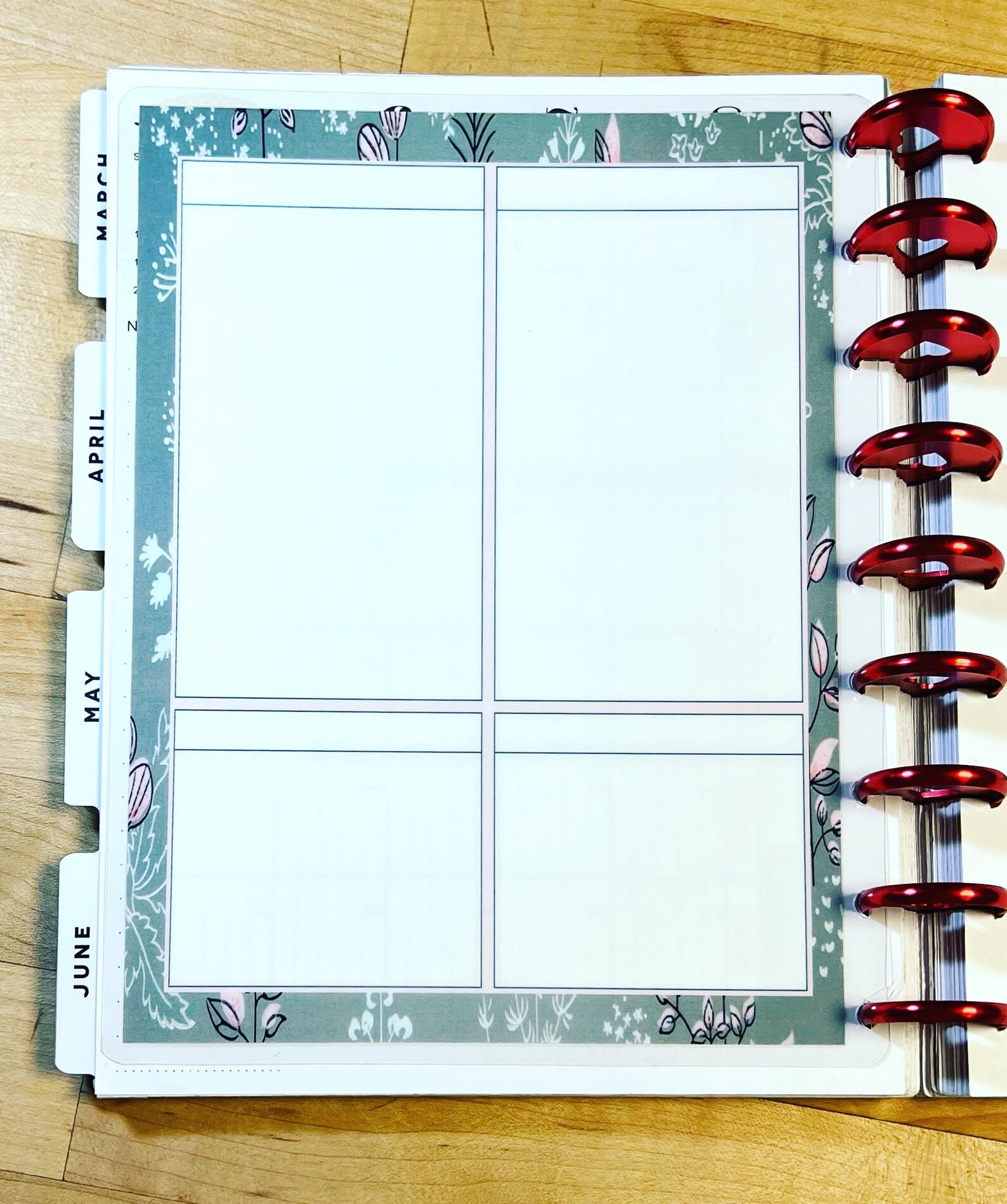 DASHBOARD Lined Month Calendar Undated 4 Use W Classic/minihappy ...