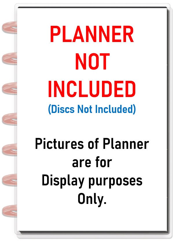 Double Sided DASHBOARD (cover Size) for Use With Happy Planner Micro ...