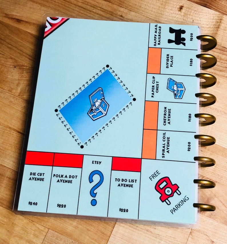 Front and Back Cover Set Monopoly Inspired planner Theme for - Etsy