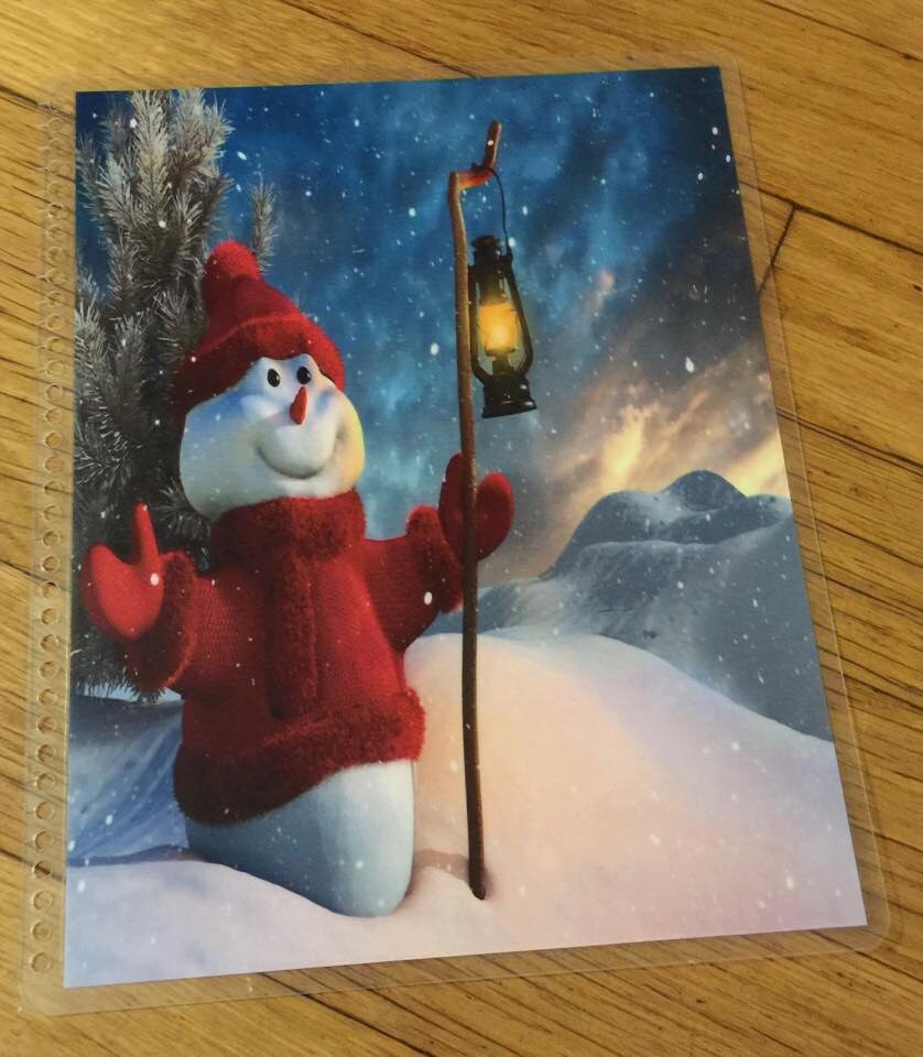 Front and Back Cover Set Lamp Post Snowman Christmas Holiday - Etsy España
