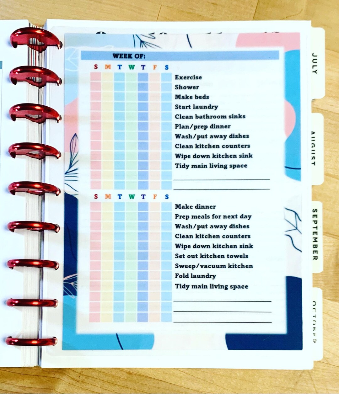 DASHBOARD - Daily Habits Personal Goals for Use With Classic Happy ...
