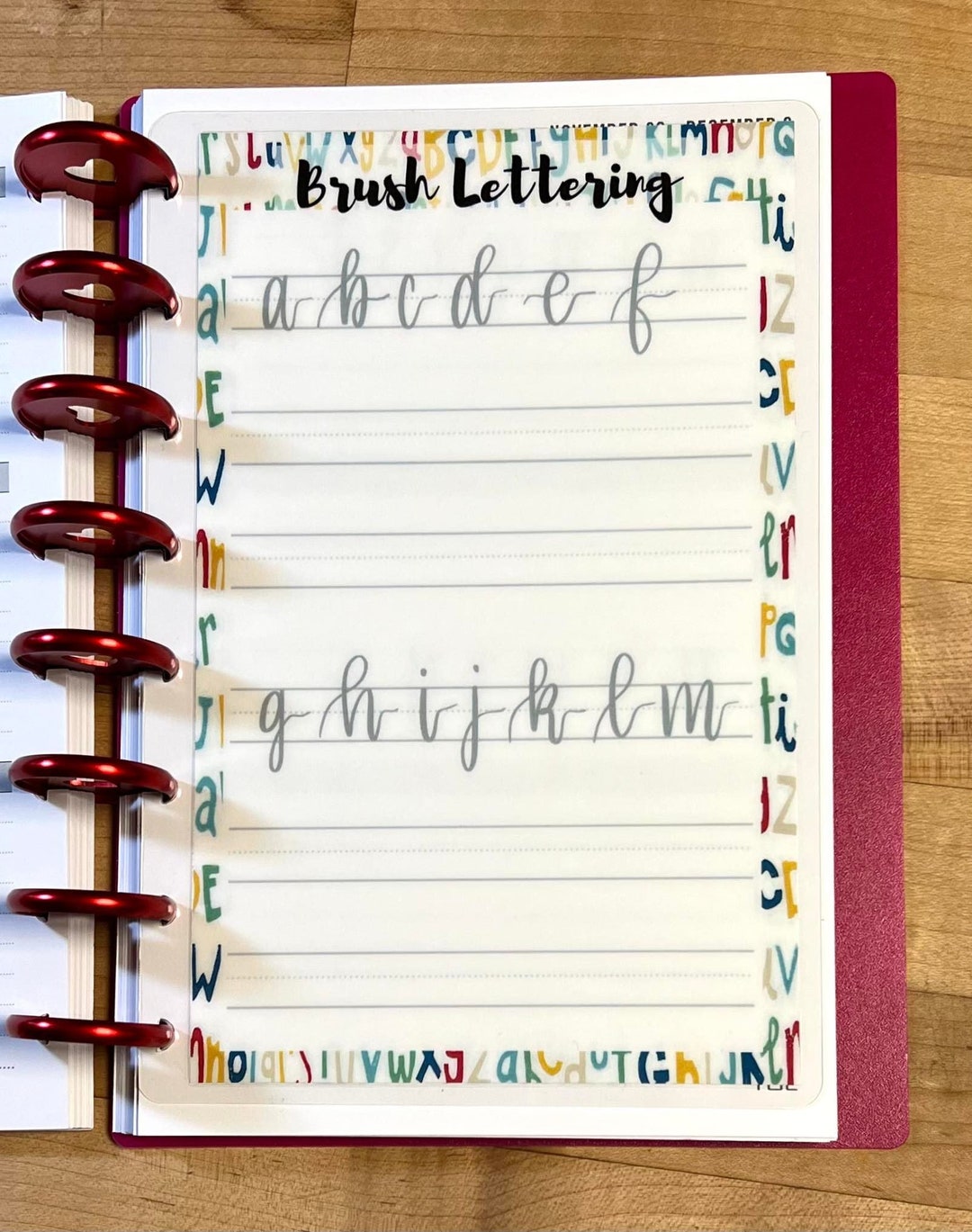 DASHBOARD Brush Lettering Handwriting Practice for Use With Tul/arc (8 ...