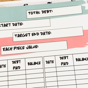 DASHBOARD Debtris Money Saving 'out of Debt' Tracker for Use With ...