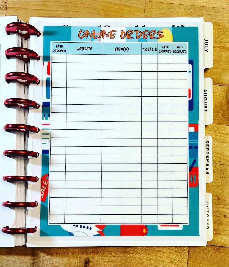 DASHBOARD Online Shopping Order Tracker for Use With Classic - Etsy