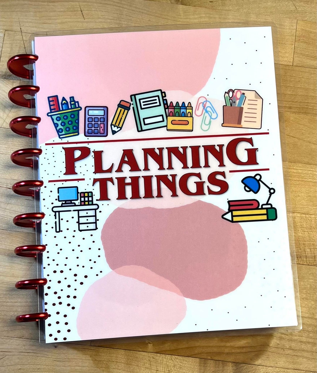 Front & Back Cover Set "planning Things" for Use With Classic Happy ...