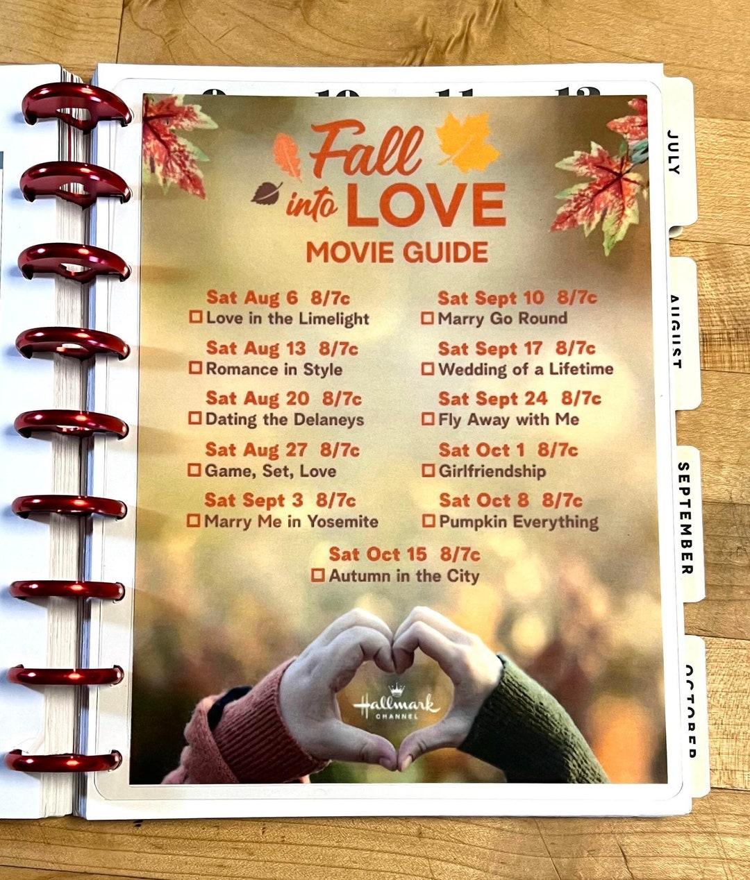 DASHBOARD Hallmark Fall in Love Movie Guide 2022 for Use W ...