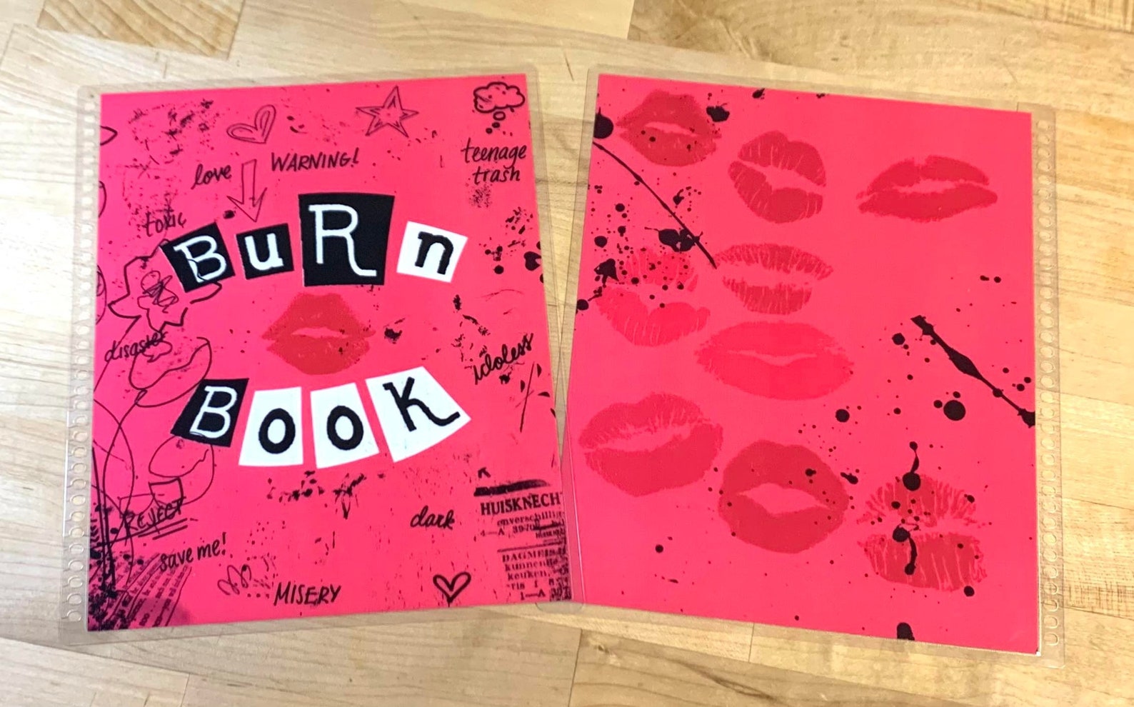 Front and Back Cover Set Mean Girls Inspired burn Book for - Etsy