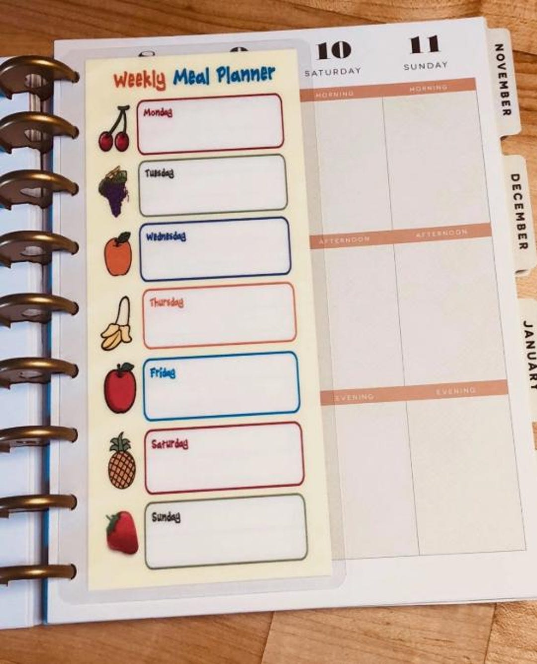 DASHBOARD (SHORT) - Weekly Meal Planner 4 Use W Classic/minihappy ...