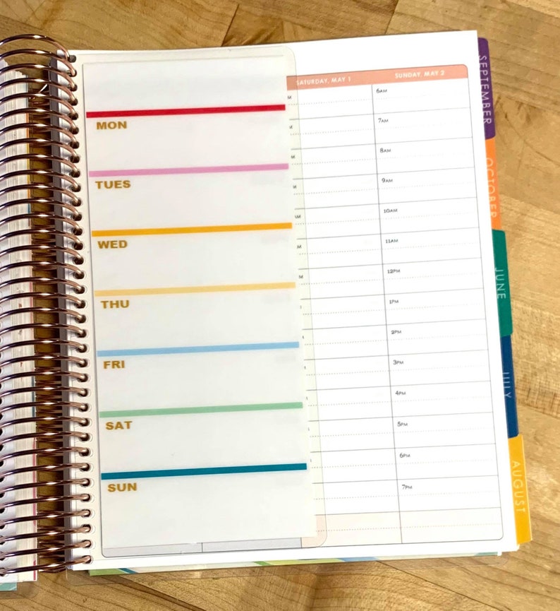 DASHBOARD (SHORT) - Weekly Days of the Week 4 Use W Classic/minihappy ...
