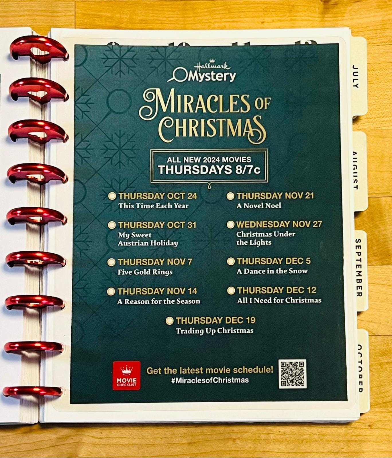 DASHBOARD Hallmark Movie Mystery Schedule 2024 for Use W/ Classic ...