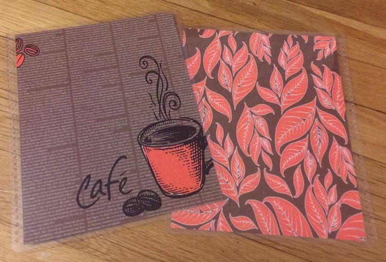 Front and Back Cover Set CAFE COLLECTION Coffee for Use With - Etsy