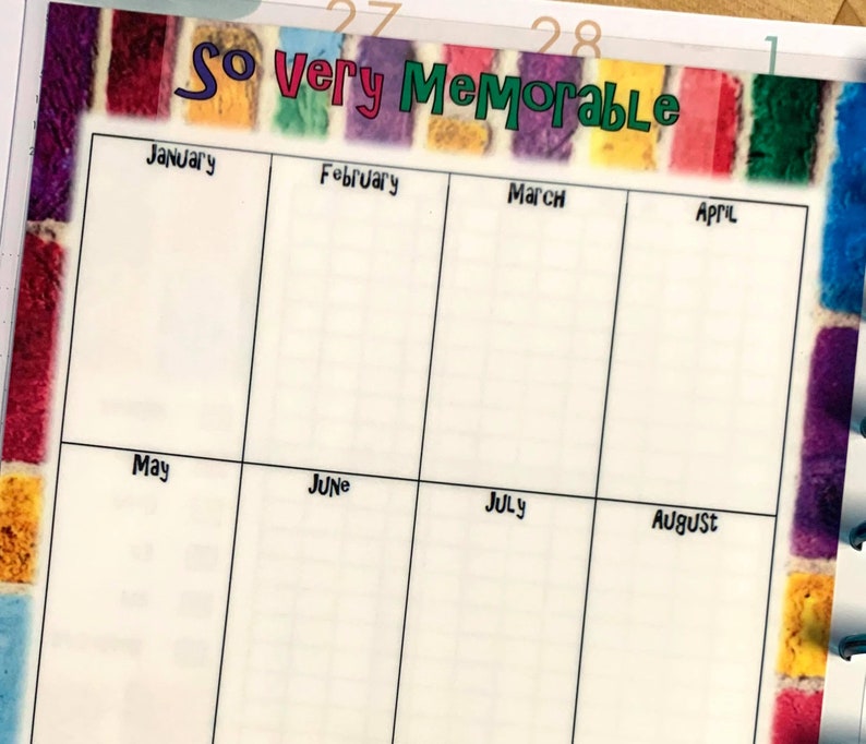 DASHBOARD Year in Color Mood Tracker Pixels for Use With BIG | Etsy